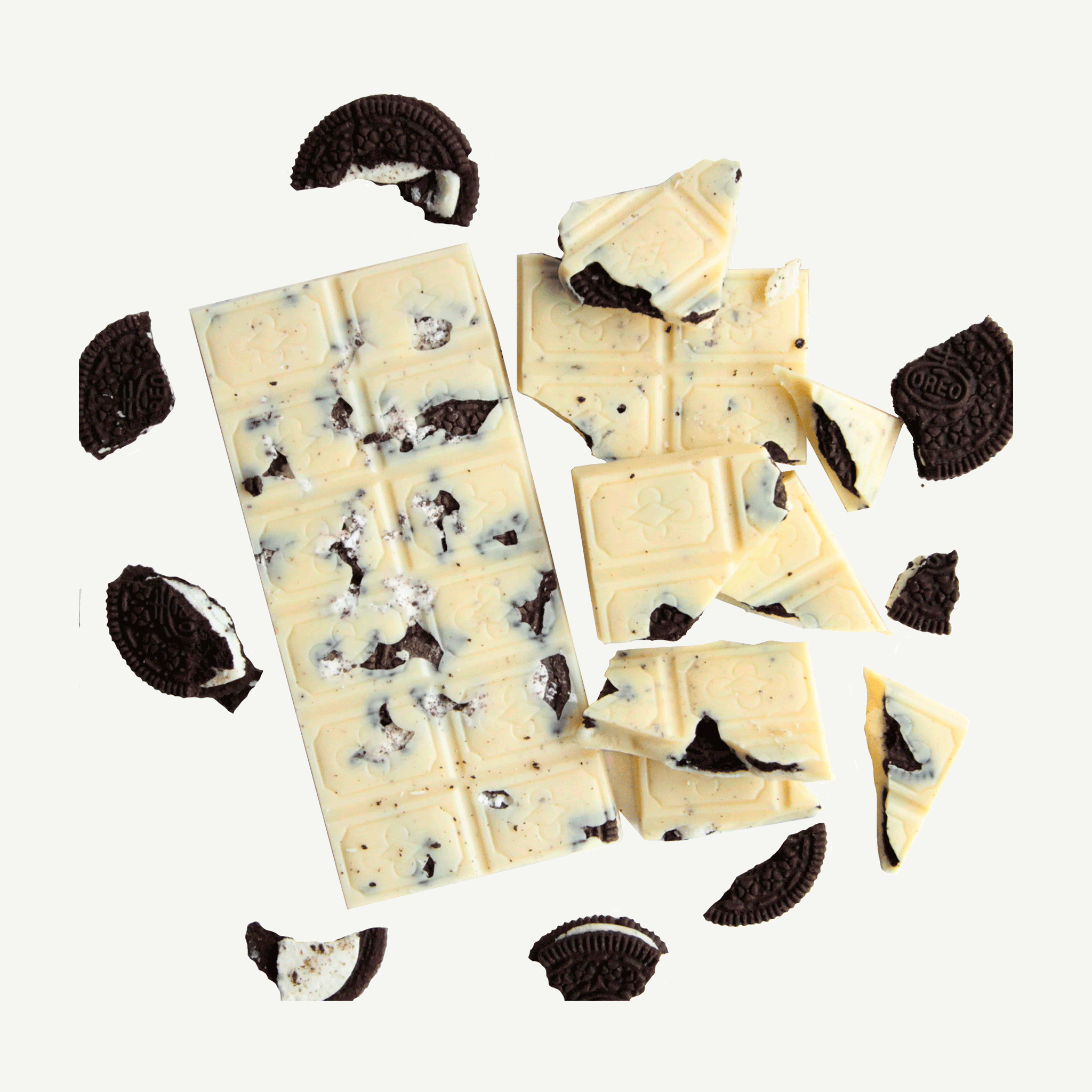 Premium White Chocolate Cookies & Cream Block – Saucie Bottles